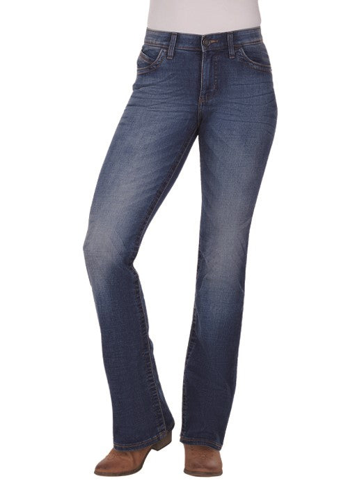 WRANGLER WOMENS ULTI RIDING JEAN - WILLOW 34 LEG REBECCA – Mates Western Co